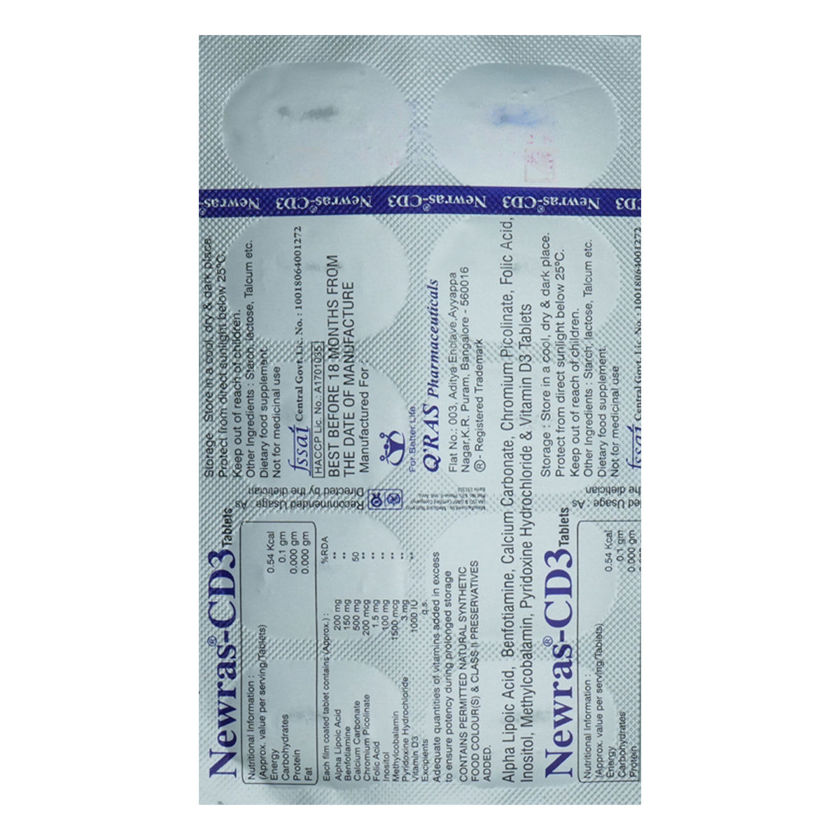 Newras-CD3 Tablet | Uses, Side Effects, Price | Apollo Pharmacy