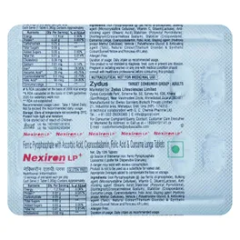 Nexiron LP Plus Tablet | Uses, Side Effects, Price | Apollo Pharmacy