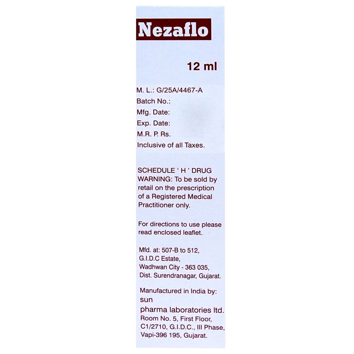 Nezaflo Nasal Spray 12 ml Price, Uses, Side Effects, Composition ...