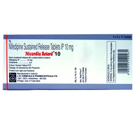 Nicardia Retard 10 Tablet | Uses, Side Effects, Price | Apollo Pharmacy