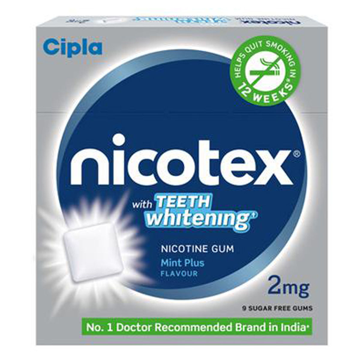 Buy Nicotex Teeth Whitening Mint Plus 2mg | 19 Minutes Delivery ...
