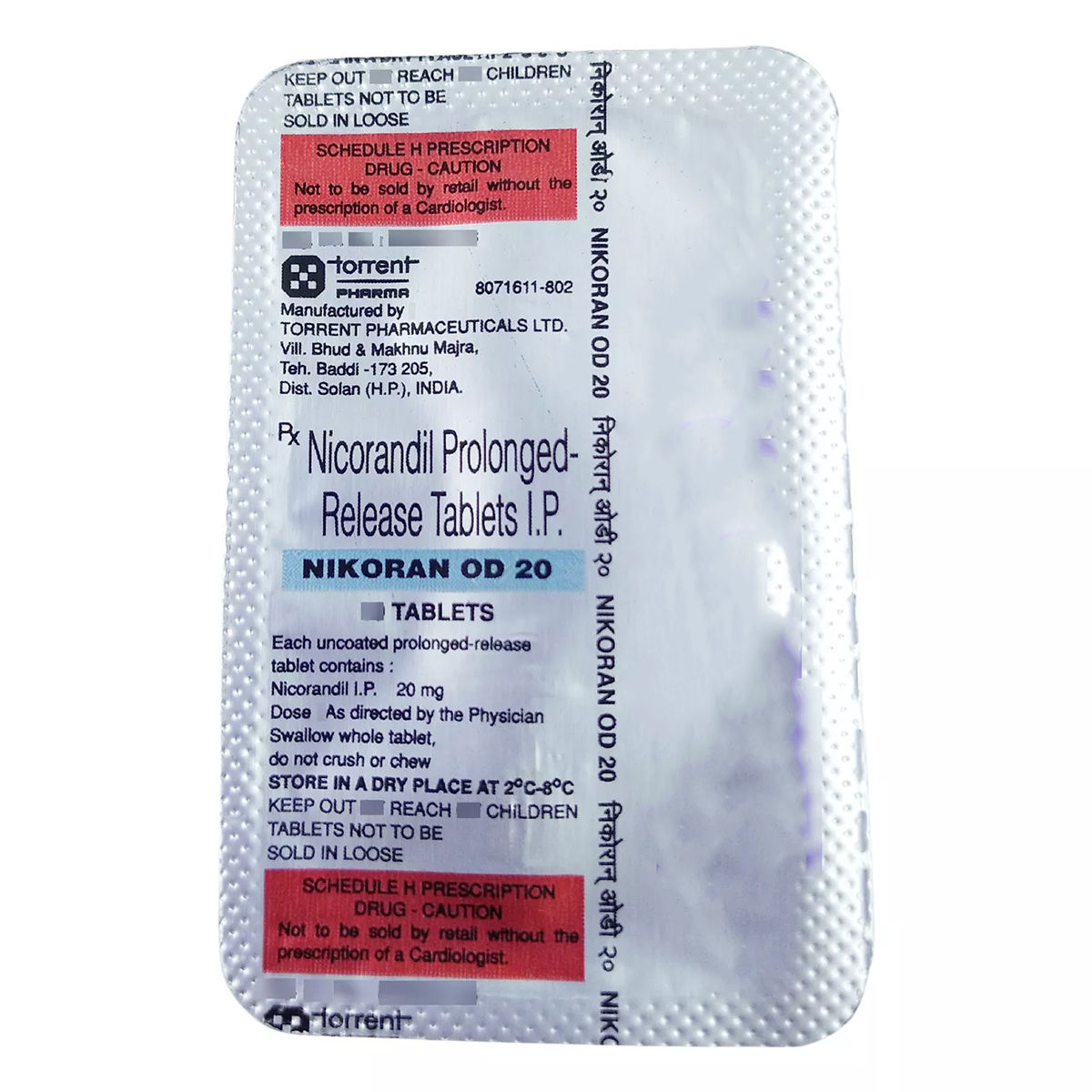 Nikoran OD 20 Tablet 10's Price, Uses, Side Effects, Composition ...