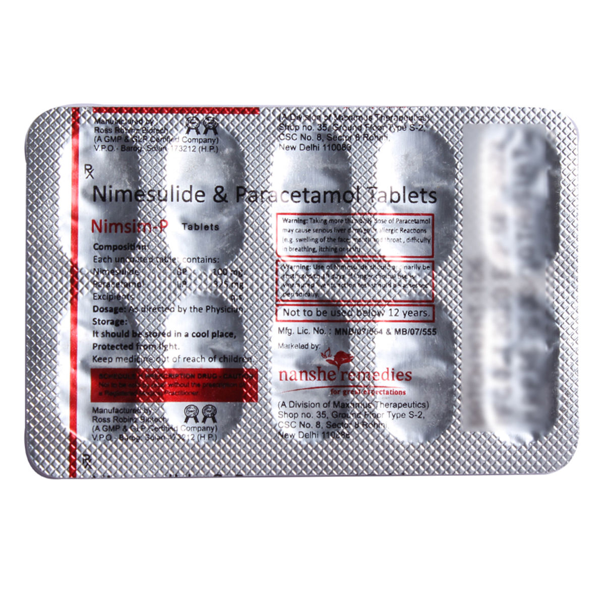 Nimsim-P Tablet 10's Price, Uses, Side Effects, Composition - Apollo ...
