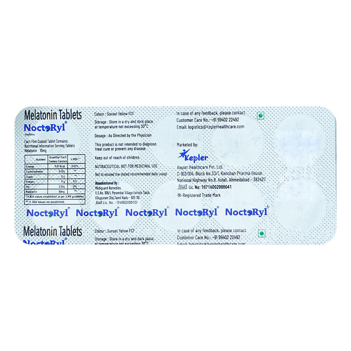 Noctoryl 10 Tablet | Uses, Side Effects, Price | Apollo Pharmacy