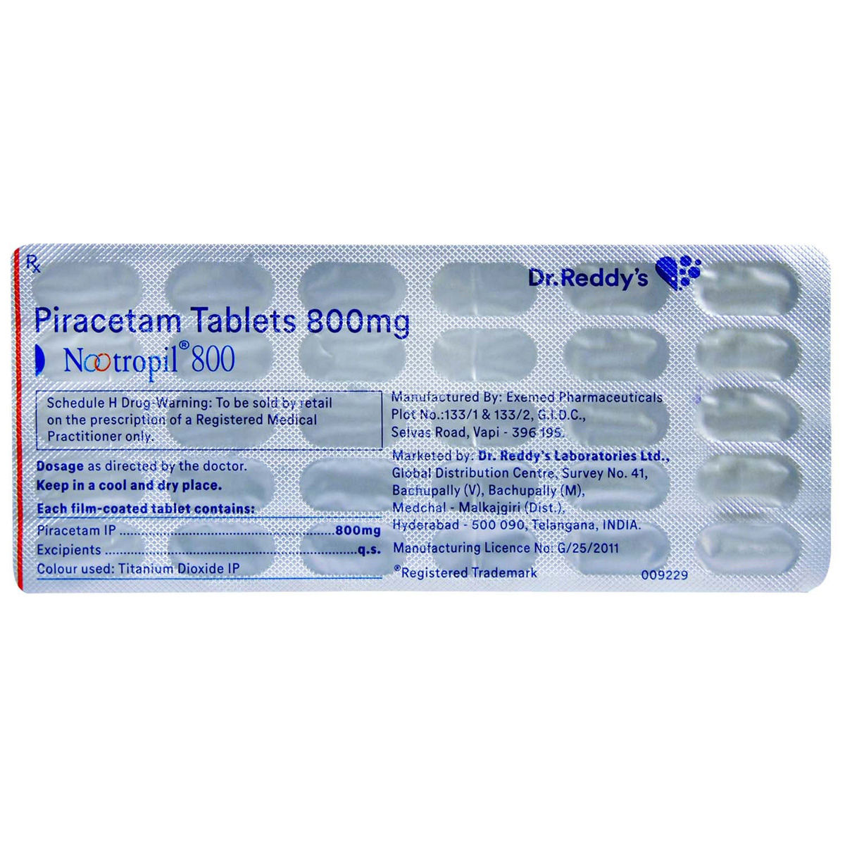 Nootropil 800 Tablet 30's Price, Uses, Side Effects, Composition ...