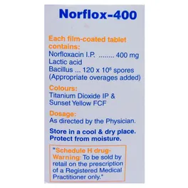 Norflox 400 Tablet | Uses, Side Effects, Price | Apollo Pharmacy