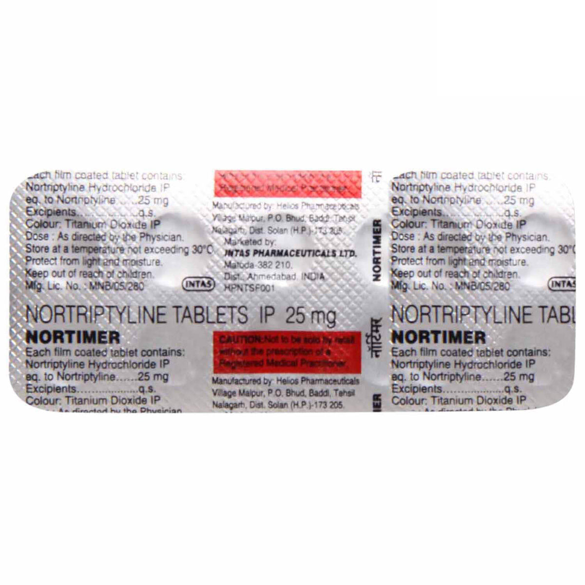Nortimer 25 Tablet | Uses, Side Effects, Price | Apollo Pharmacy