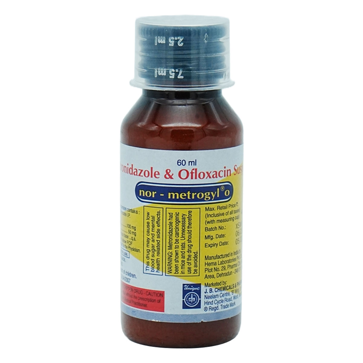 Nor-Metrogyl O Suspension | Uses, Side Effects, Price | Apollo Pharmacy