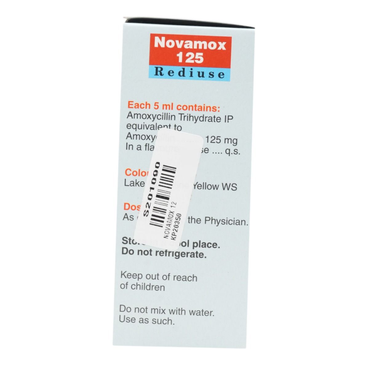 Novamox 125 Rediuse Oral Suspension 60 ml Price, Uses, Side Effects ...