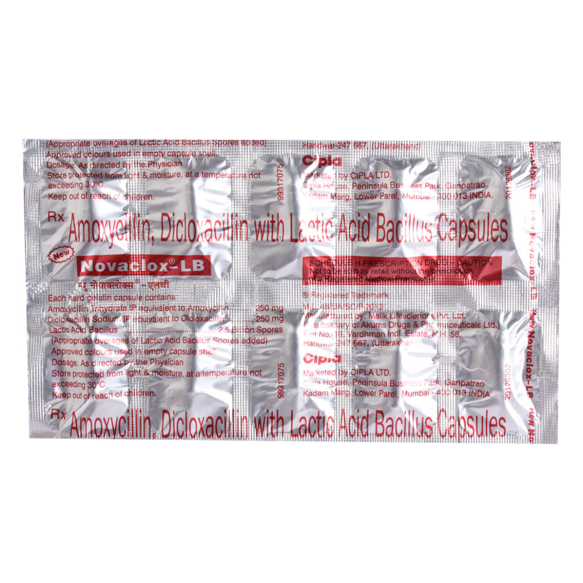 New Novaclox-LB Capsule 10's Price, Uses, Side Effects, Composition ...