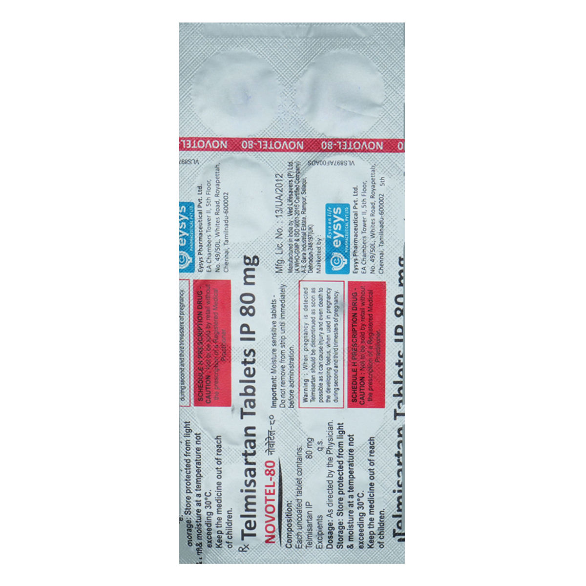 Novotel-80 Tablet | Uses, Side Effects, Price | Apollo Pharmacy