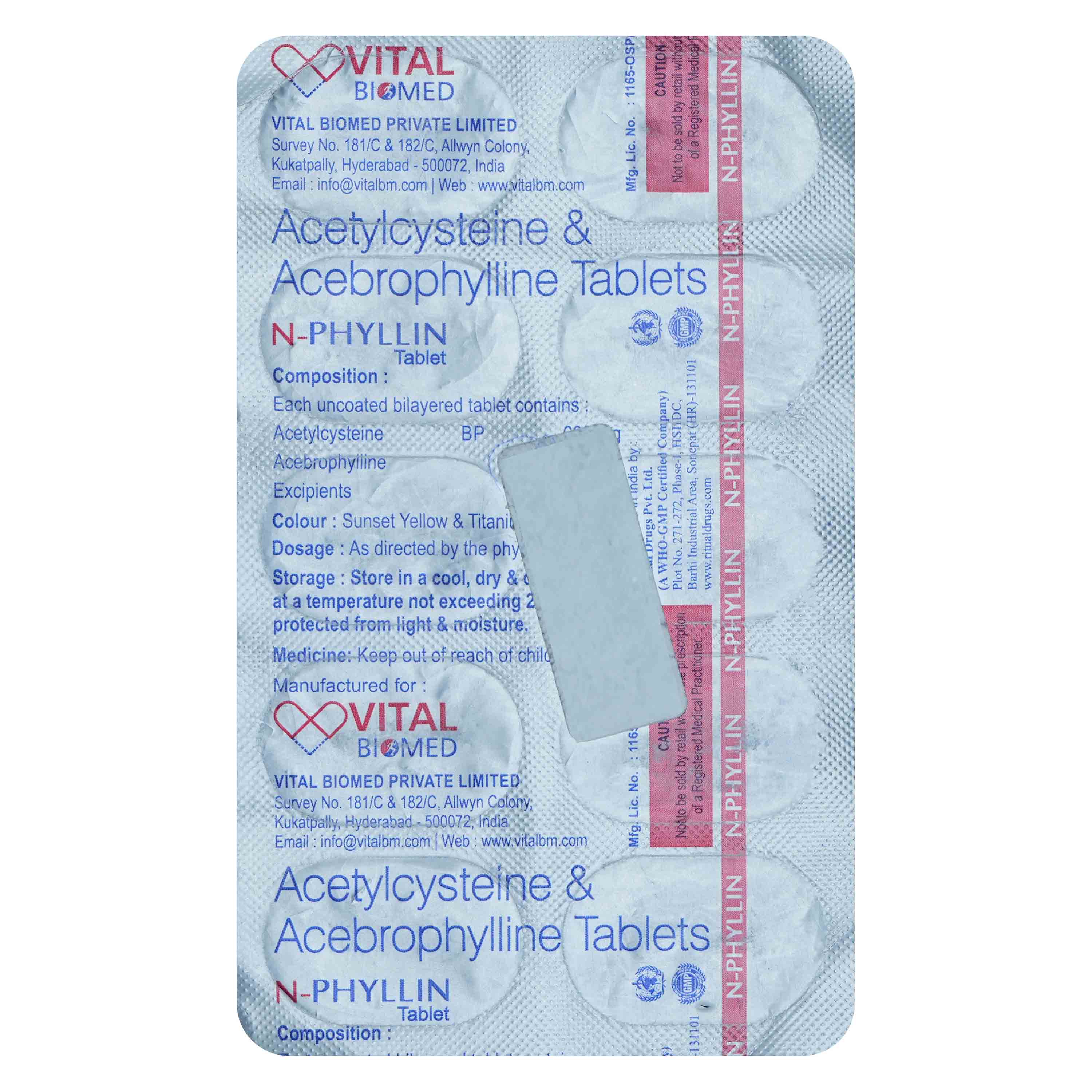 N-PHYLLIN TABLETS | Uses, Side Effects, Price | Apollo Pharmacy
