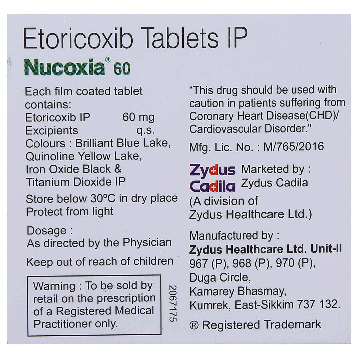 Nucoxia 60 Tablet 15's Price, Uses, Side Effects, Composition - Apollo ...