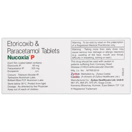 Nucoxia P Tablet | Uses, Side Effects, Price | Apollo Pharmacy