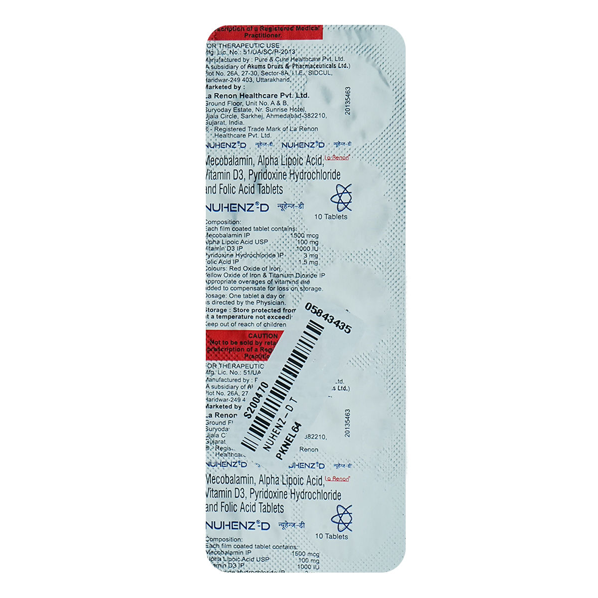 Nuhenz-D Tablet | Uses, Side Effects, Price | Apollo Pharmacy