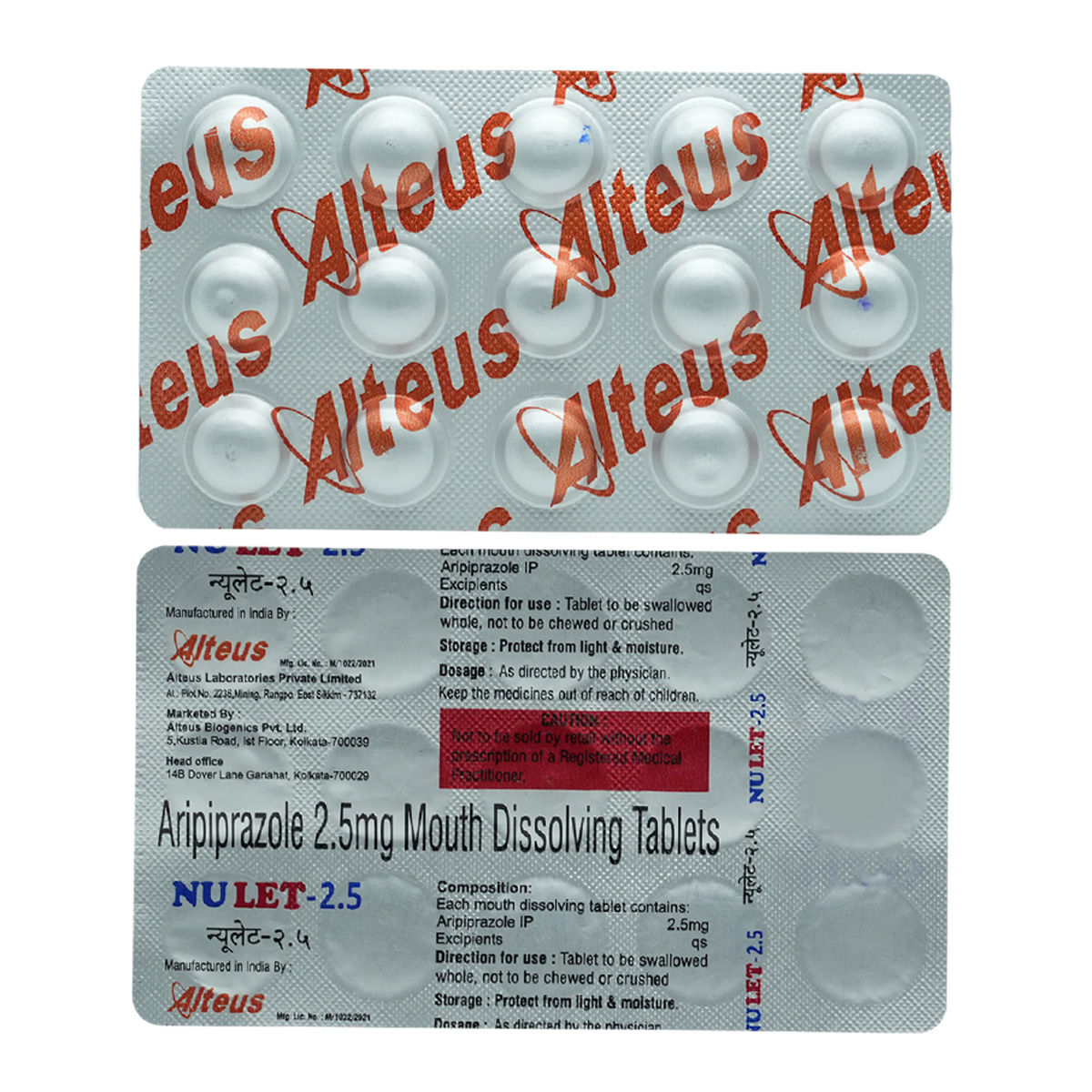 Nulet-2.5mg Md Tablet 15's Price, Uses, Side Effects, Composition ...