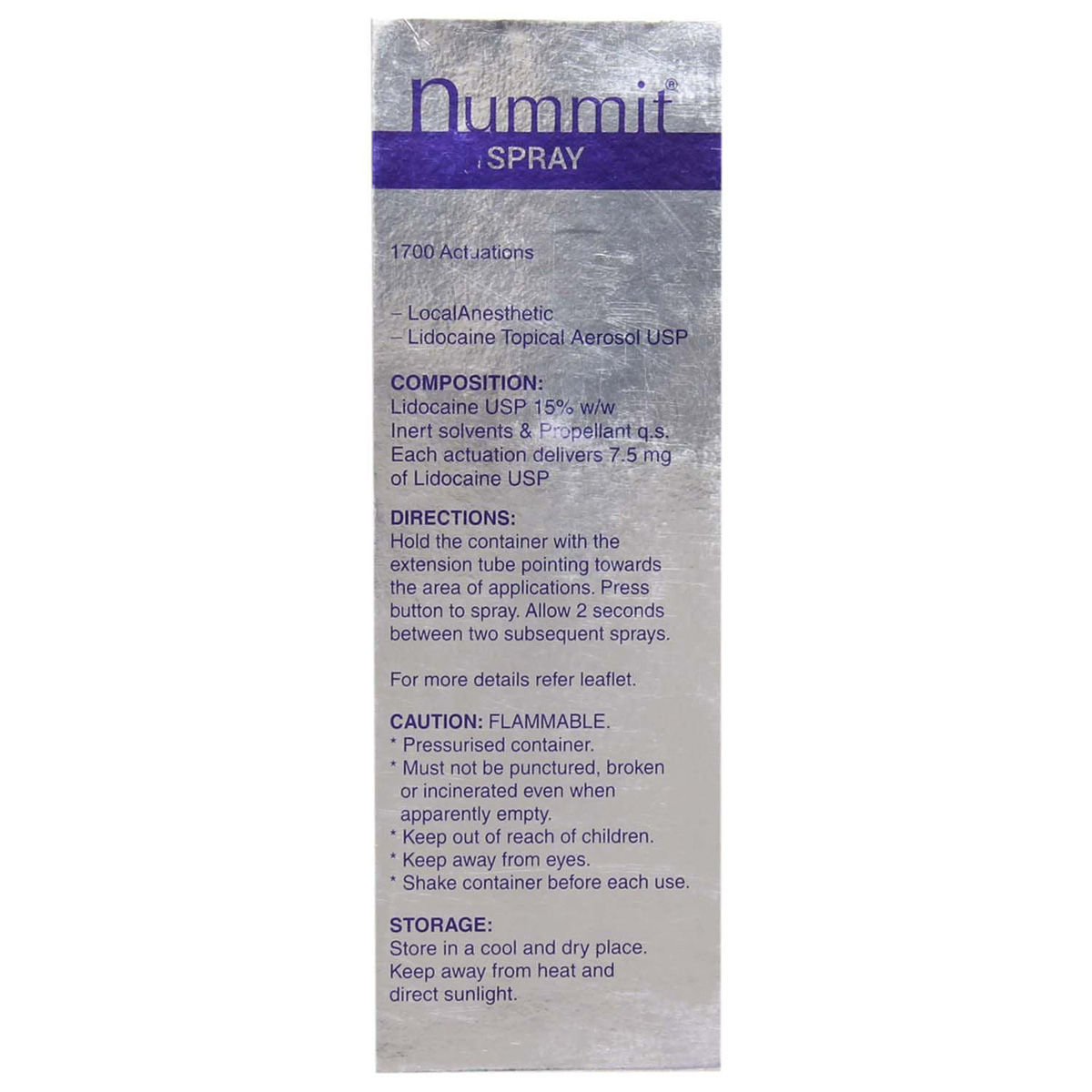 Nummit Spray 100ml Price, Uses, Side Effects, Composition - Apollo Pharmacy