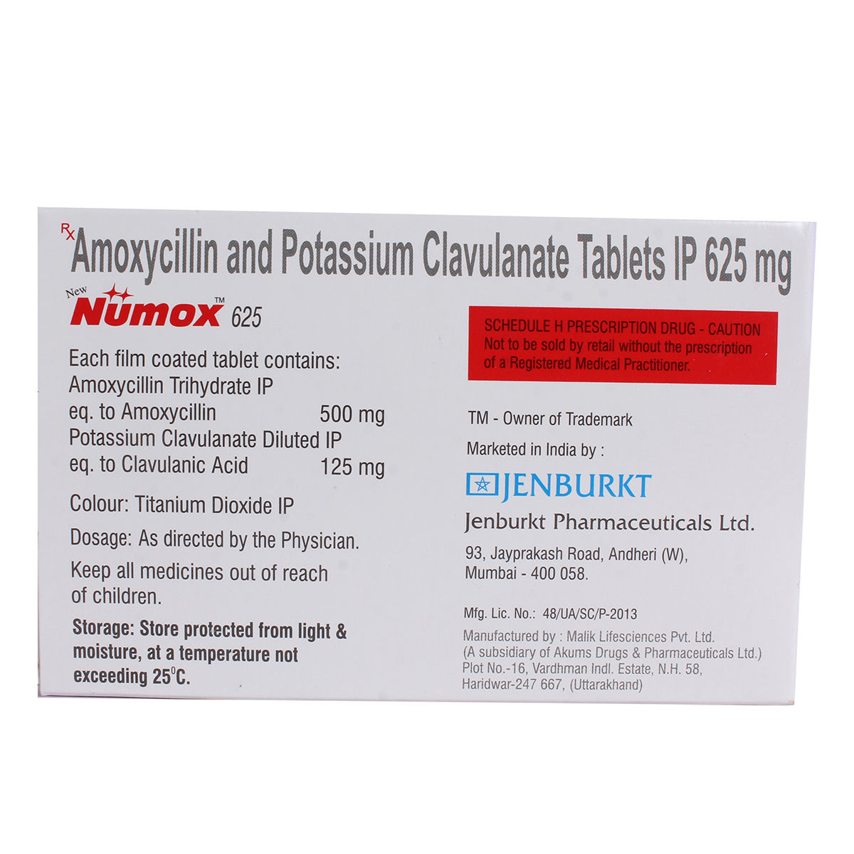 Numox 625 Tablet 10's Price, Uses, Side Effects, Composition - Apollo ...