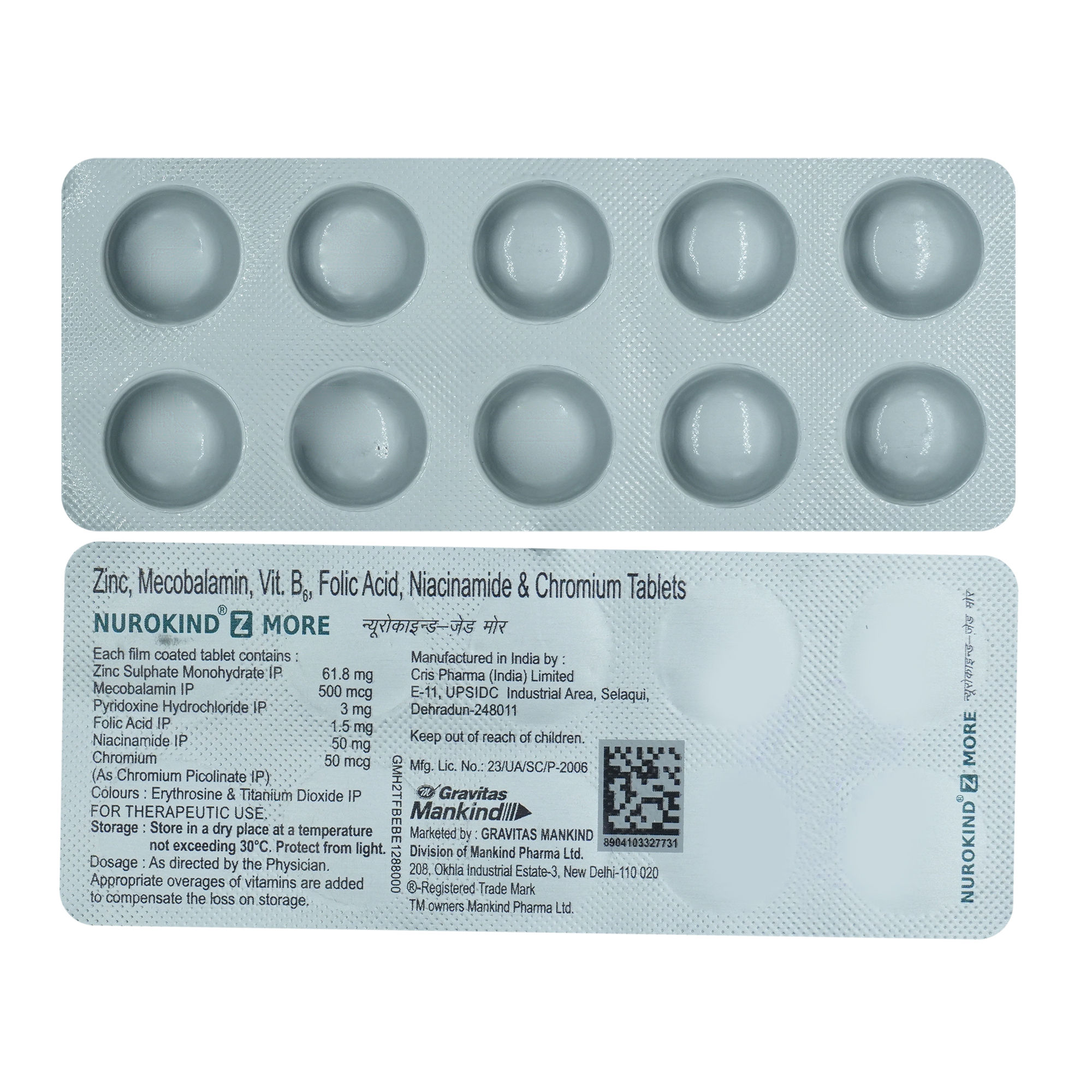 Nurokind Z More Tablet | Uses, Side Effects, Price | Apollo Pharmacy