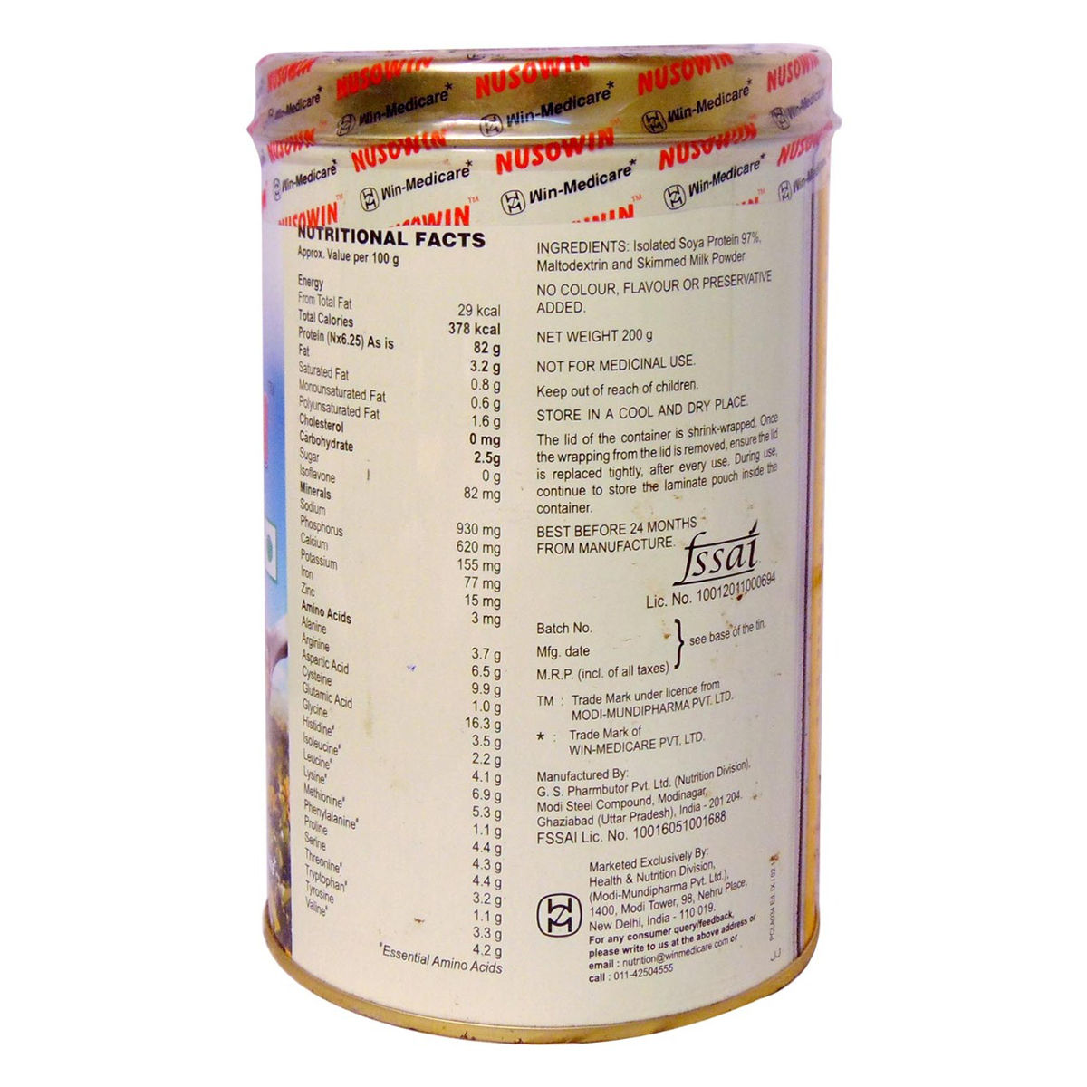 Nusowin Powder, 200 gm Tin Price, Uses, Side Effects, Composition ...