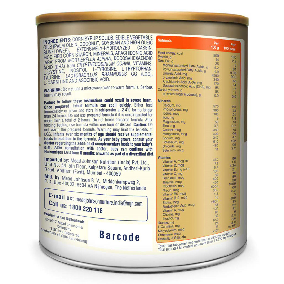 Nutramigen LGG Hypoallergenic Formula Powder, 400 gm Price, Uses, Side ...