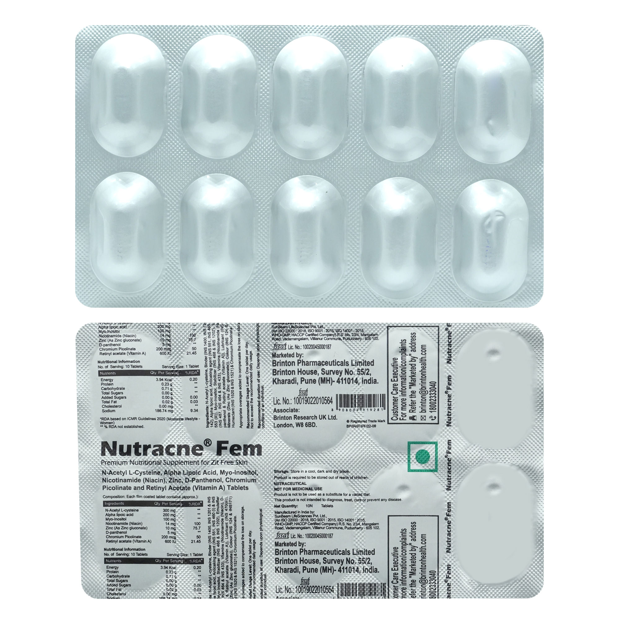 Nutracne Fem Tablet | Uses, Side Effects, Price | Apollo Pharmacy
