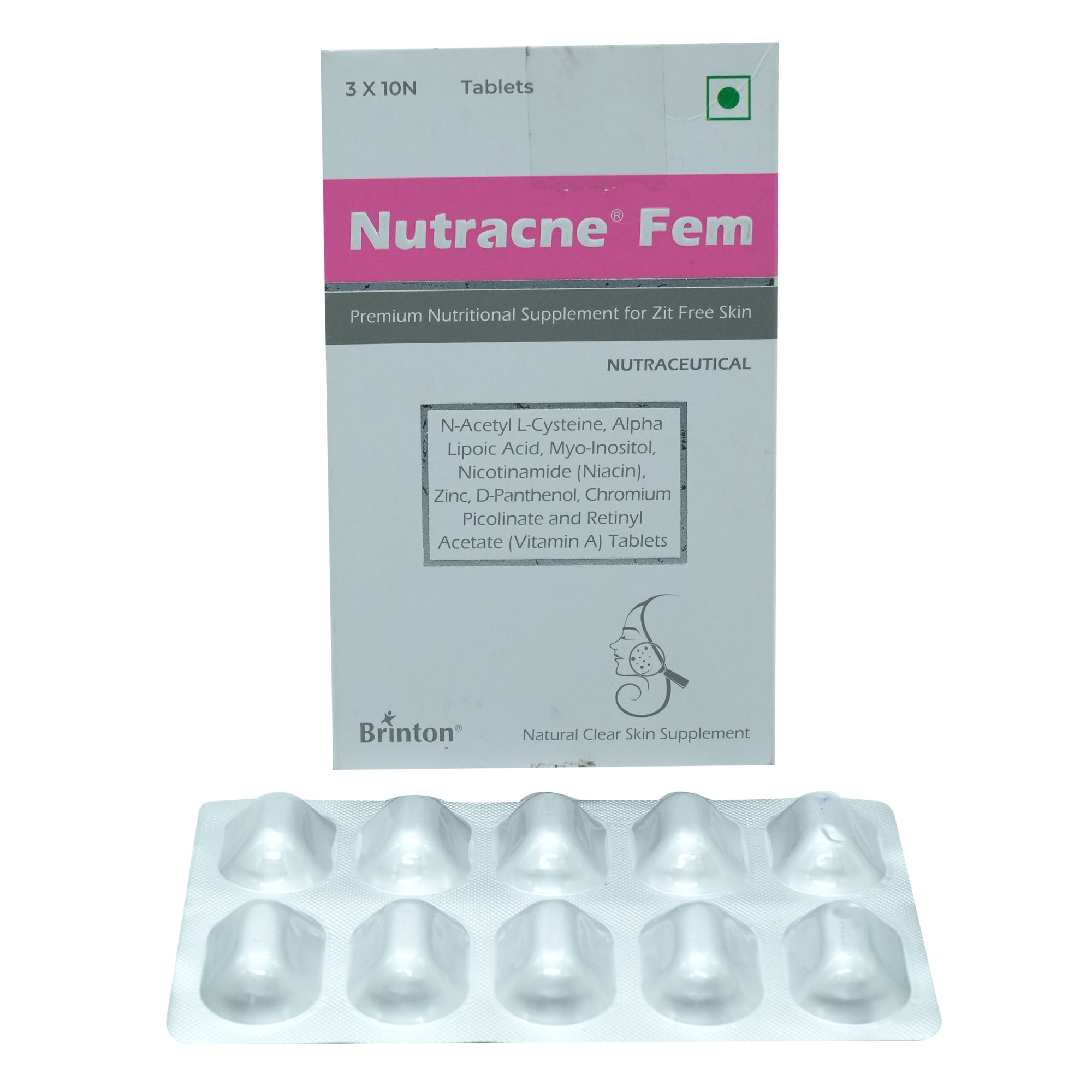 Nutracne Fem Tablet 10's Price, Uses, Side Effects, Composition ...