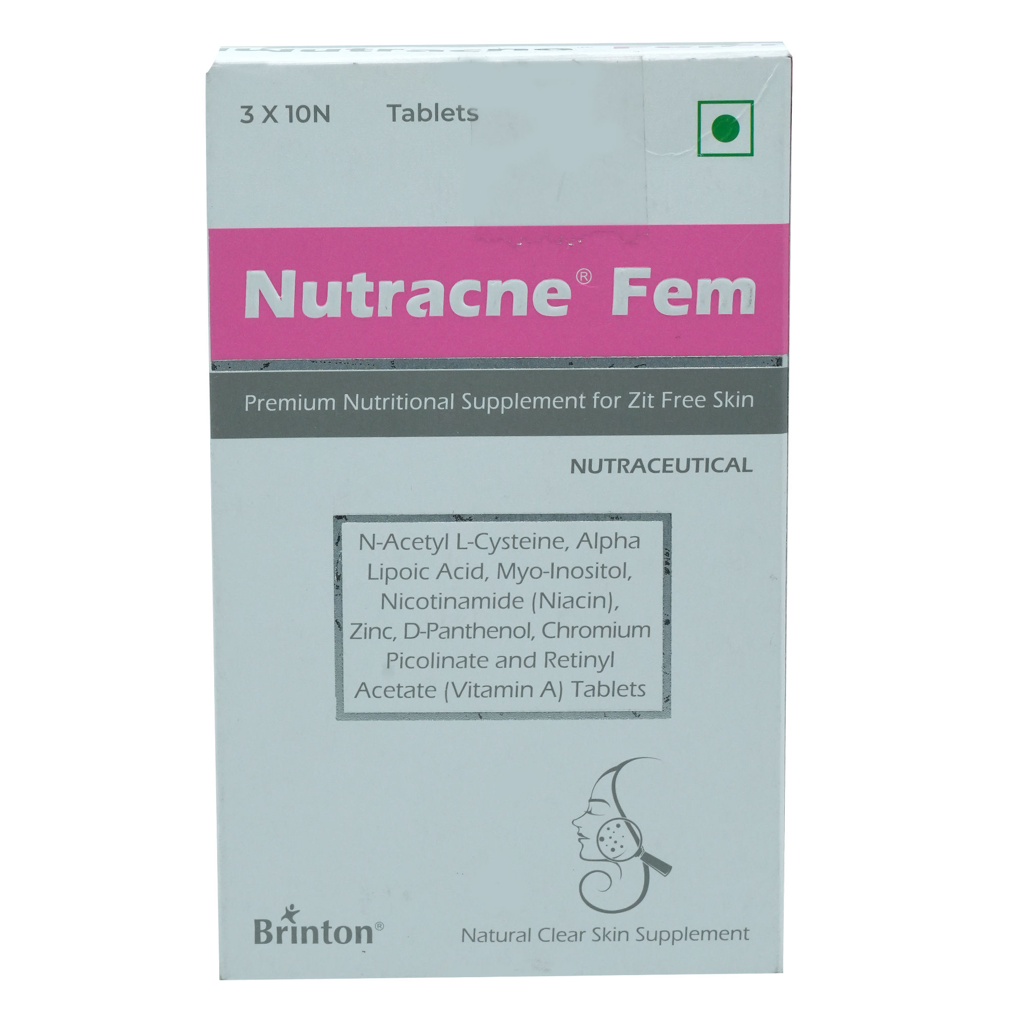 Nutracne Fem Tablet 10's Price, Uses, Side Effects, Composition ...