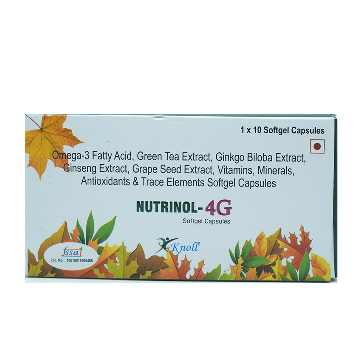 Nutrinol-4G Softgel Capsule 10's Price, Uses, Side Effects, Composition ...