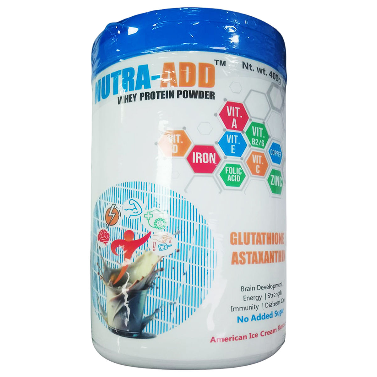 Buy Nutra-Add Whey Protein Suage Free American Ice Cream Flavour Powder ...