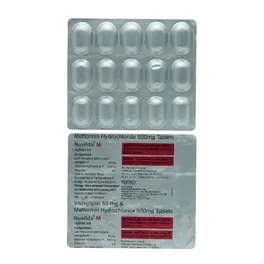 Nuvilda-M 50 mg/500 mg Tablet | Uses, Side Effects, Price | Apollo Pharmacy