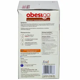 Buy Obesigo Whey Protein Vanilla Shake Powder 7X58 gm | 19 Minutes ...