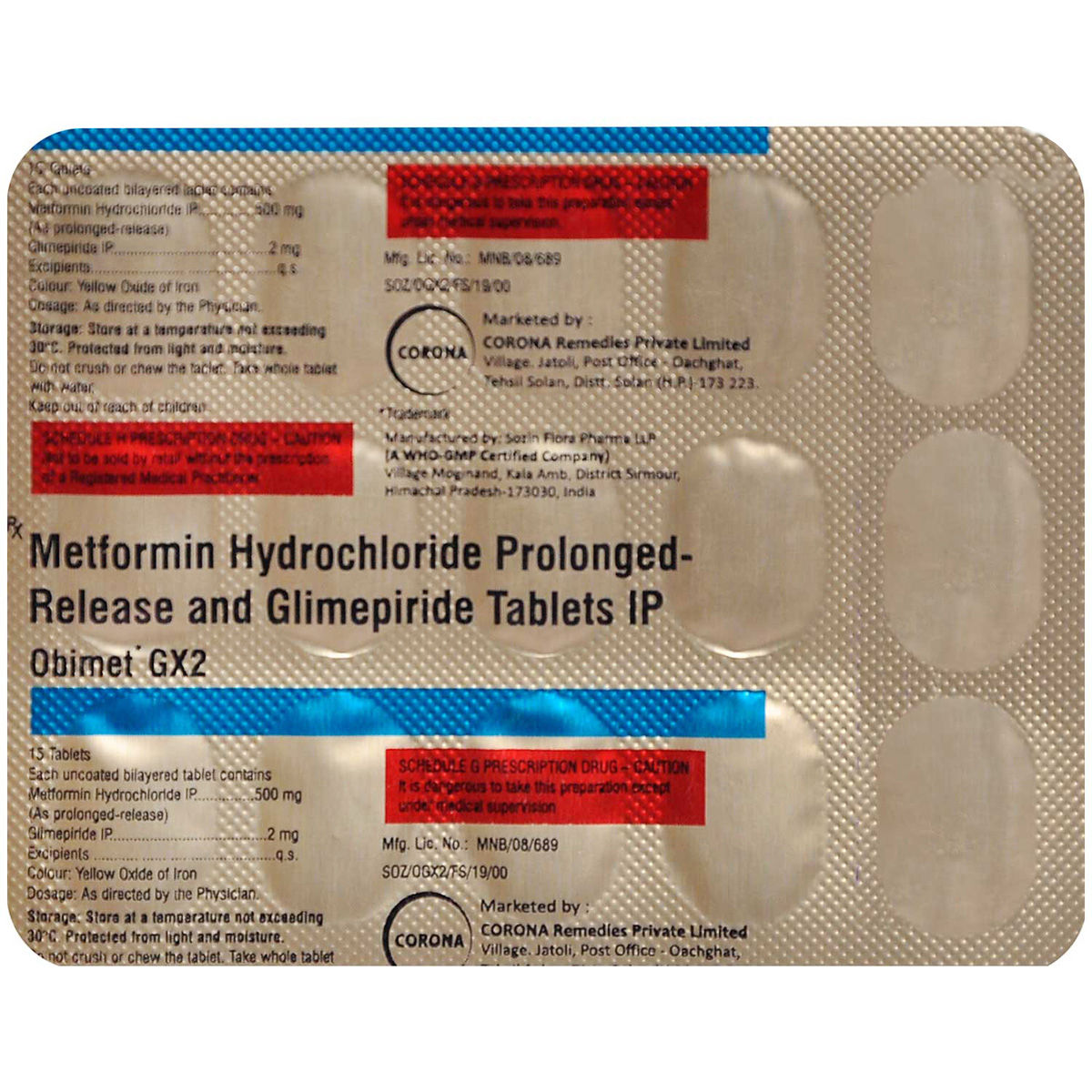 Obimet Gx 2 Tablet | Uses, Side Effects, Price | Apollo Pharmacy