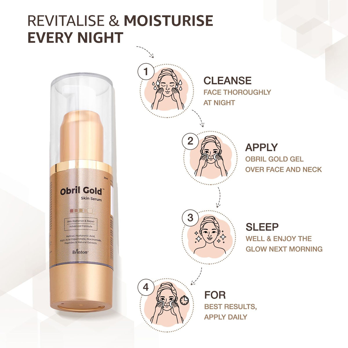 Obril Gold Skin Serum 30 ml Price, Uses, Side Effects, Composition ...