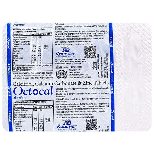 Octocal Tablet | Uses, Side Effects, Price | Apollo Pharmacy