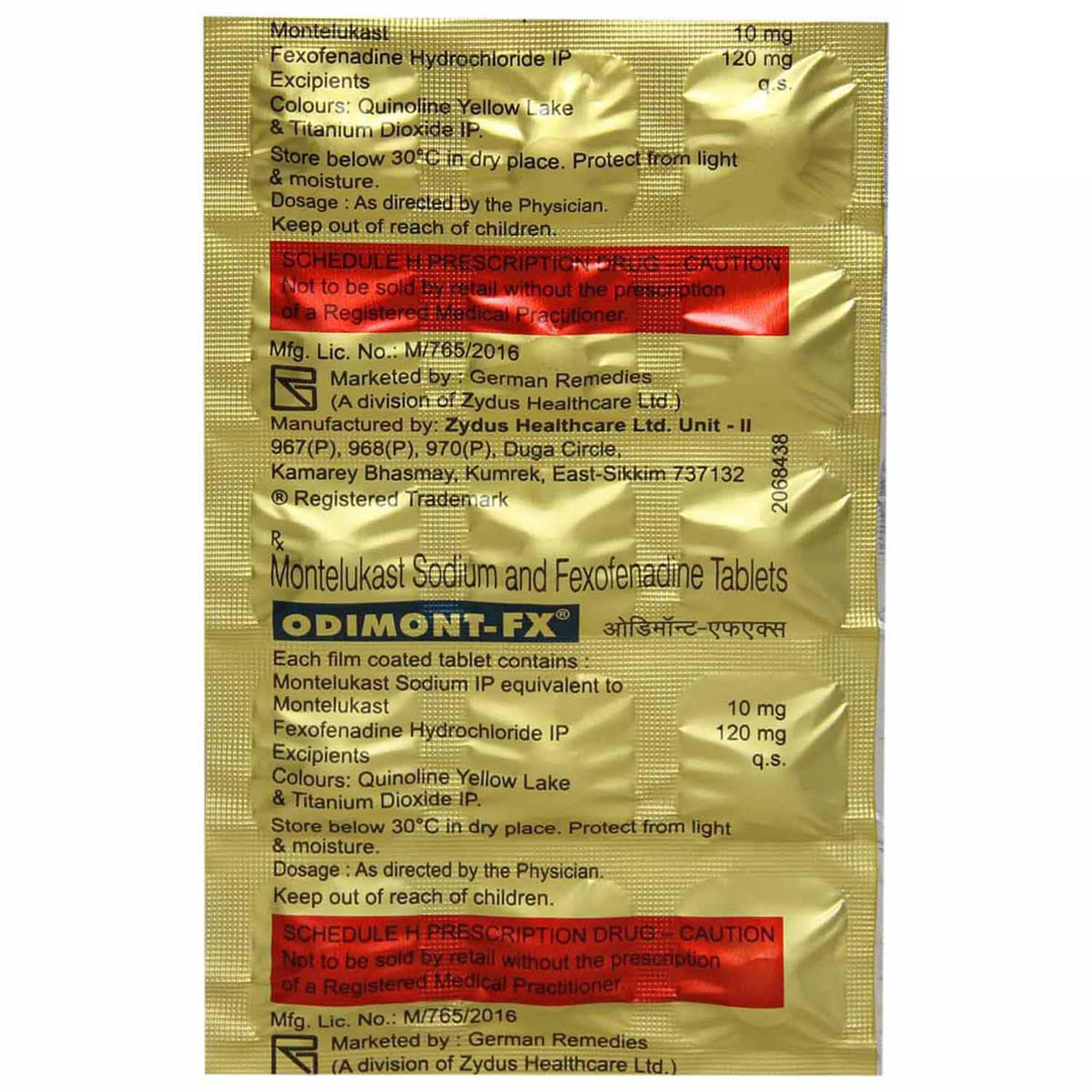 Odimont-FX Tablet 15's Price, Uses, Side Effects, Composition - Apollo ...