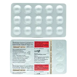 Odimont-LC Kid Tablet | Uses, Side Effects, Price | Apollo Pharmacy
