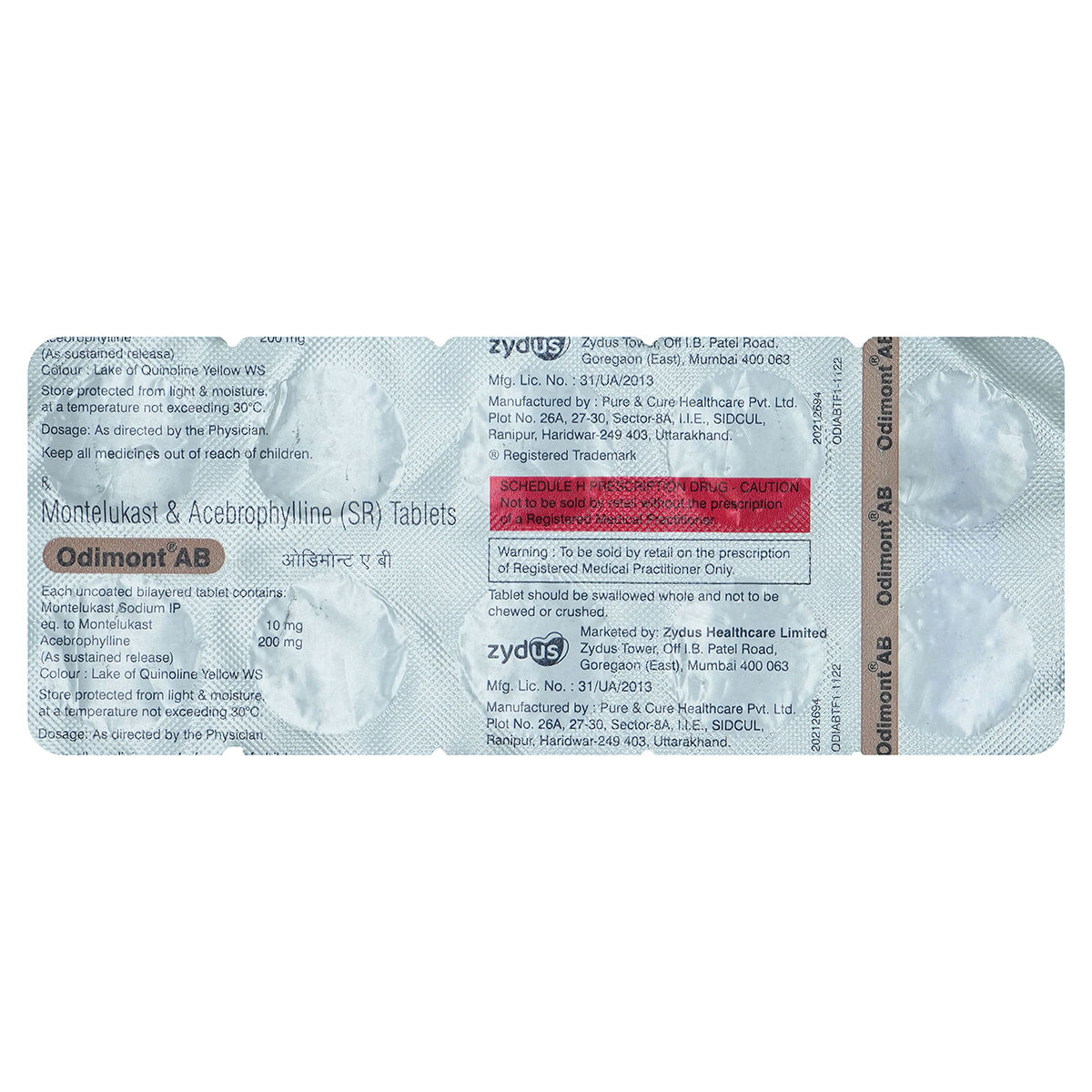 Odimont AB Tablet | Uses, Side Effects, Price | Apollo Pharmacy