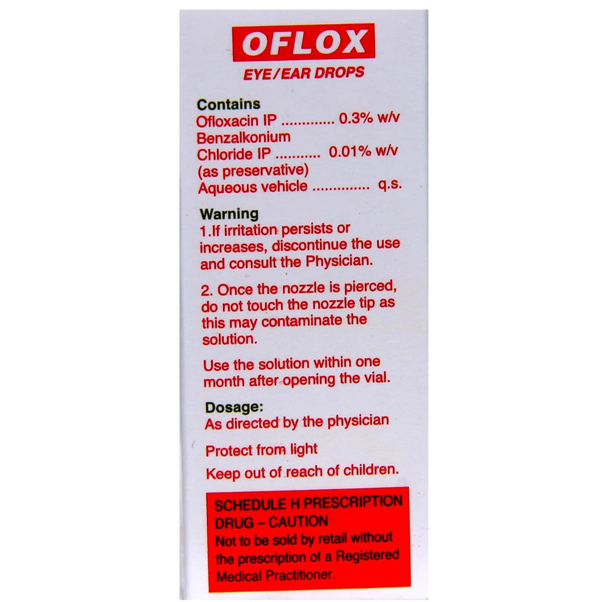 OFLOX EYE DROPS 5ML | Uses, Side Effects, Price | Apollo Pharmacy