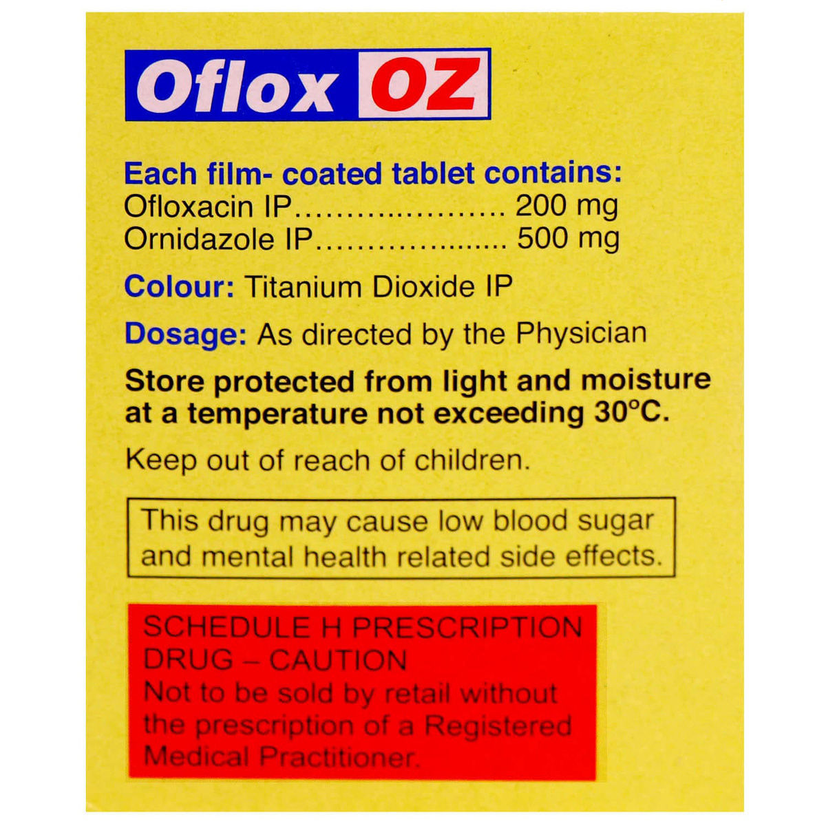 Oflox OZ Tablet | Uses, Side Effects, Price | Apollo Pharmacy