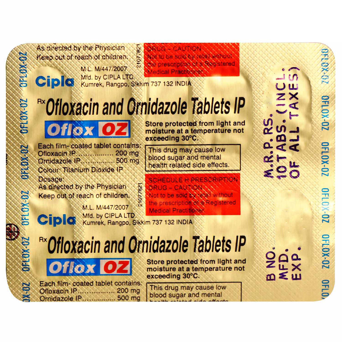 Oflox OZ Tablet | Uses, Side Effects, Price | Apollo Pharmacy