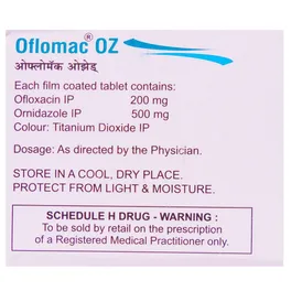Oflomac OZ Tablet | Uses, Side Effects, Price | Apollo Pharmacy