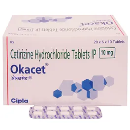 Okacet 10 mg Tablet | Uses, Side Effects, Price | Apollo Pharmacy