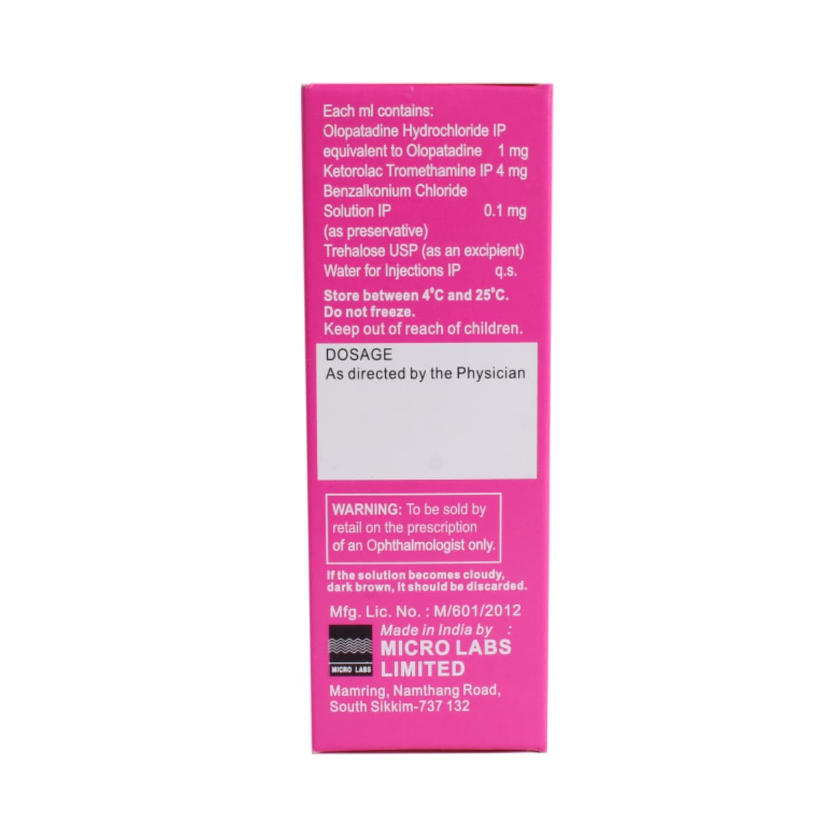 Okt Eye Drops 5 ml | Uses, Side Effects, Price | Apollo Pharmacy