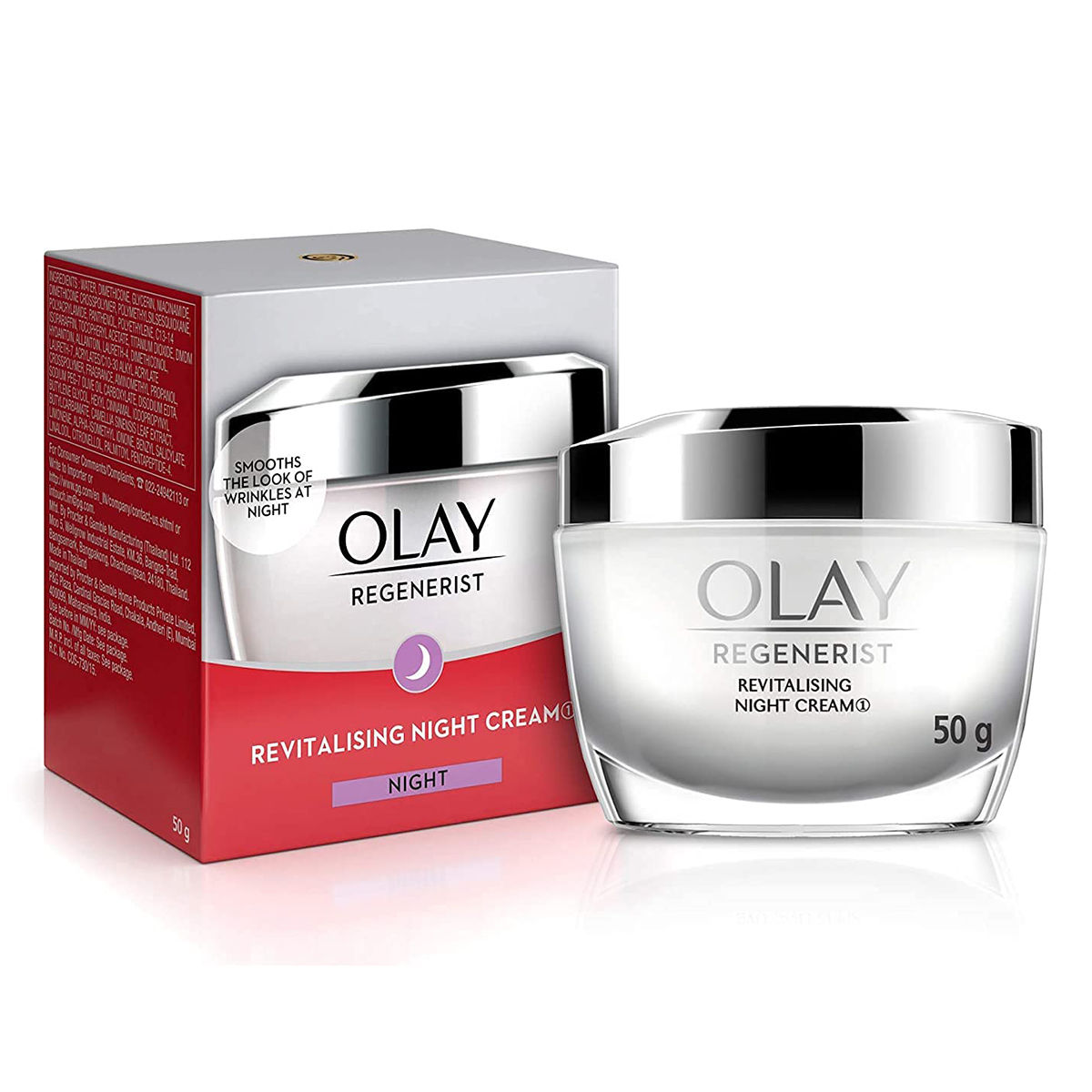Olay Regenerist Night Firming Cream, 50 gm Price, Uses, Side Effects, Composition - Apollo Pharmacy