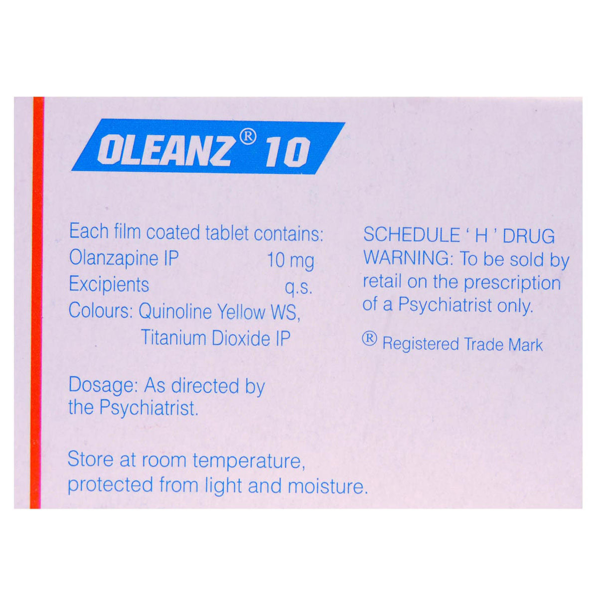 Oleanz 10 Tablet 10's Price, Uses, Side Effects, Composition - Apollo ...