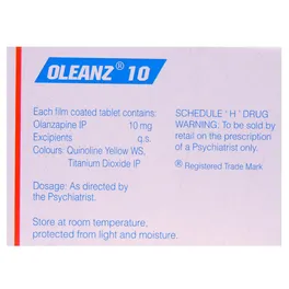 Oleanz 10 Tablet | Uses, Side Effects, Price | Apollo Pharmacy