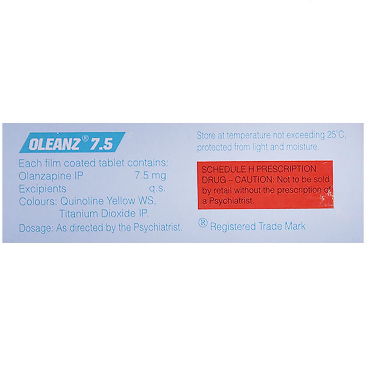 Oleanz 7.5 Tablet 10's Price, Uses, Side Effects, Composition - Apollo ...