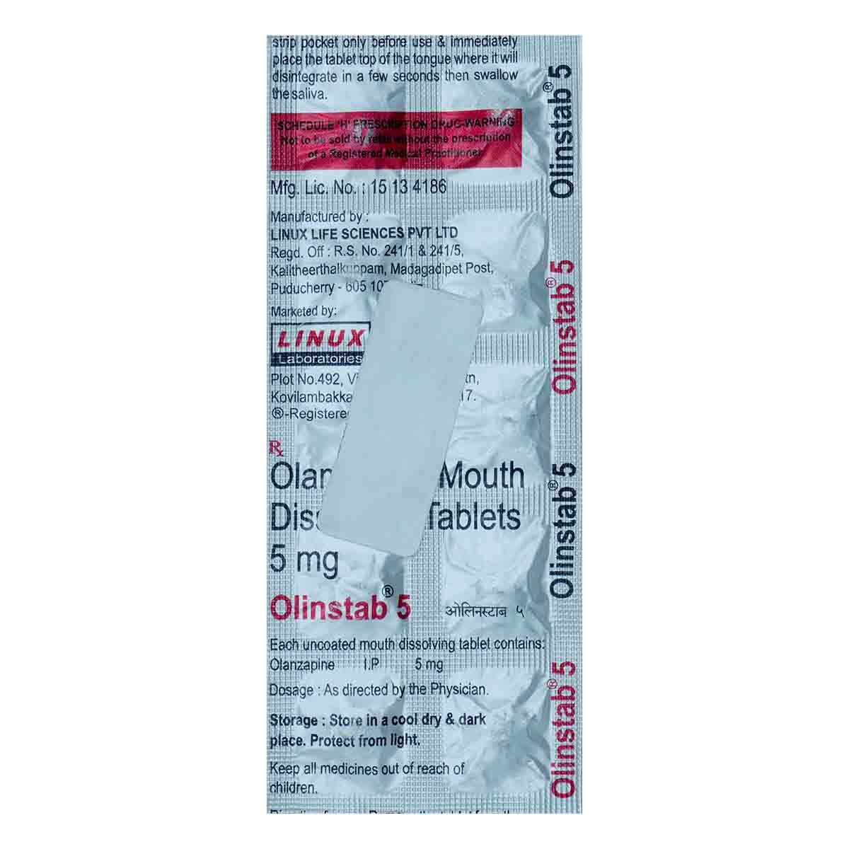 OLINSTAB 5MG TABLET | Uses, Side Effects, Price | Apollo Pharmacy