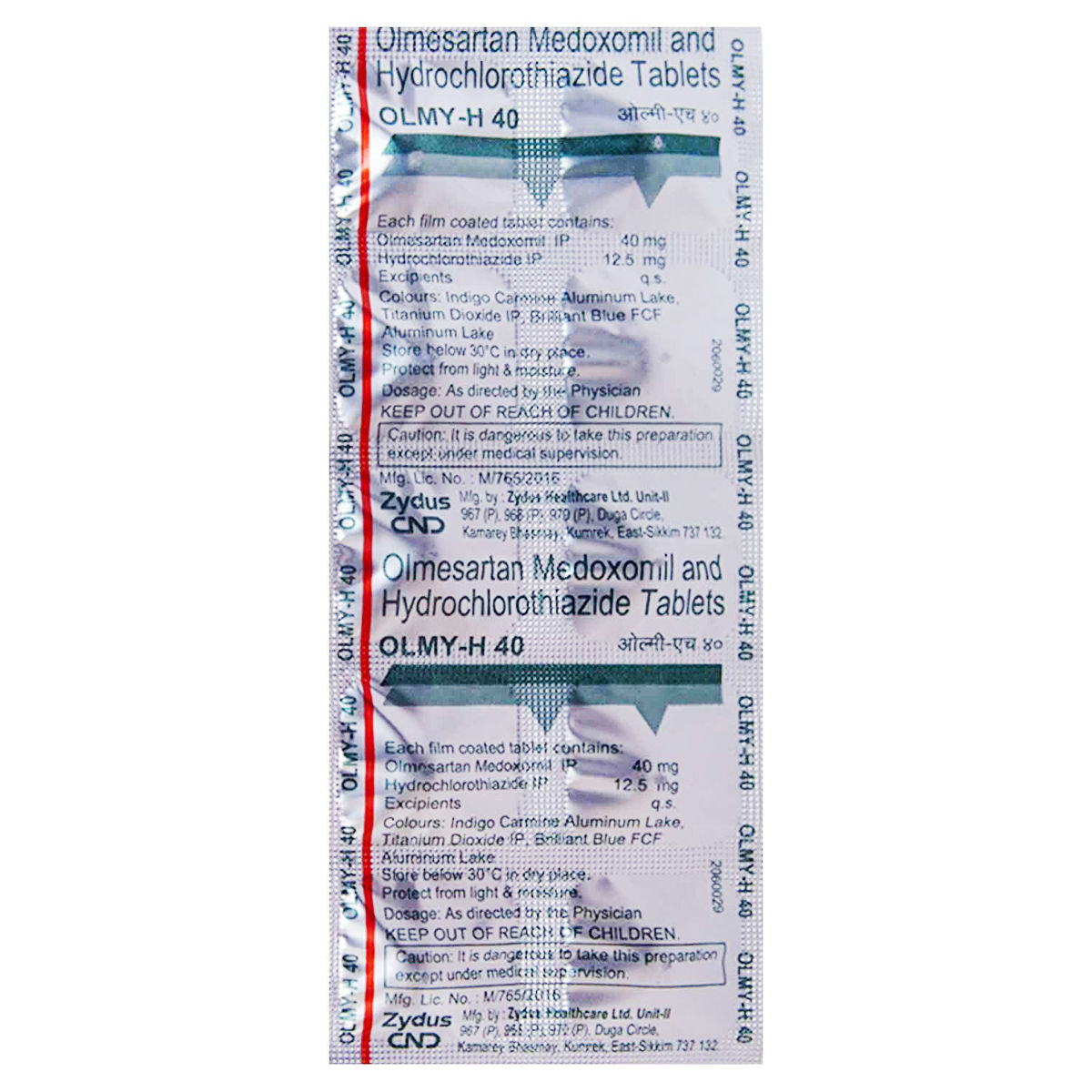 Olmy H 40 Tablet 10's Price, Uses, Side Effects, Composition - Apollo ...